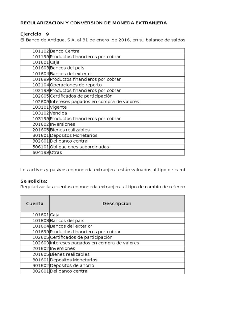 Regularizacion y Conversion en Moneda Extranjera | PDF | Tipo de cambio ...
