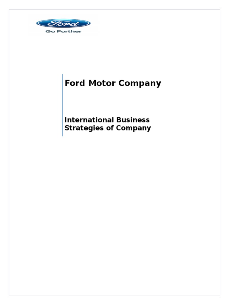 Ford International Business | PDF