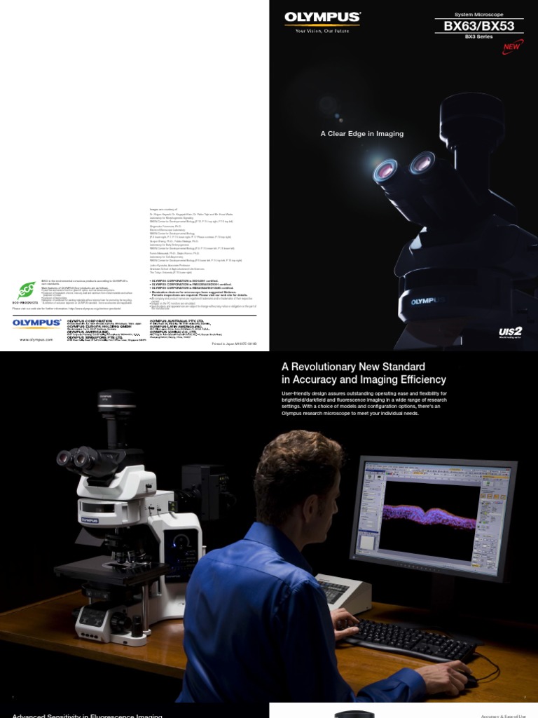 Olympus BX63/BX53 Microscope Features | PDF | Microscopy | Optics