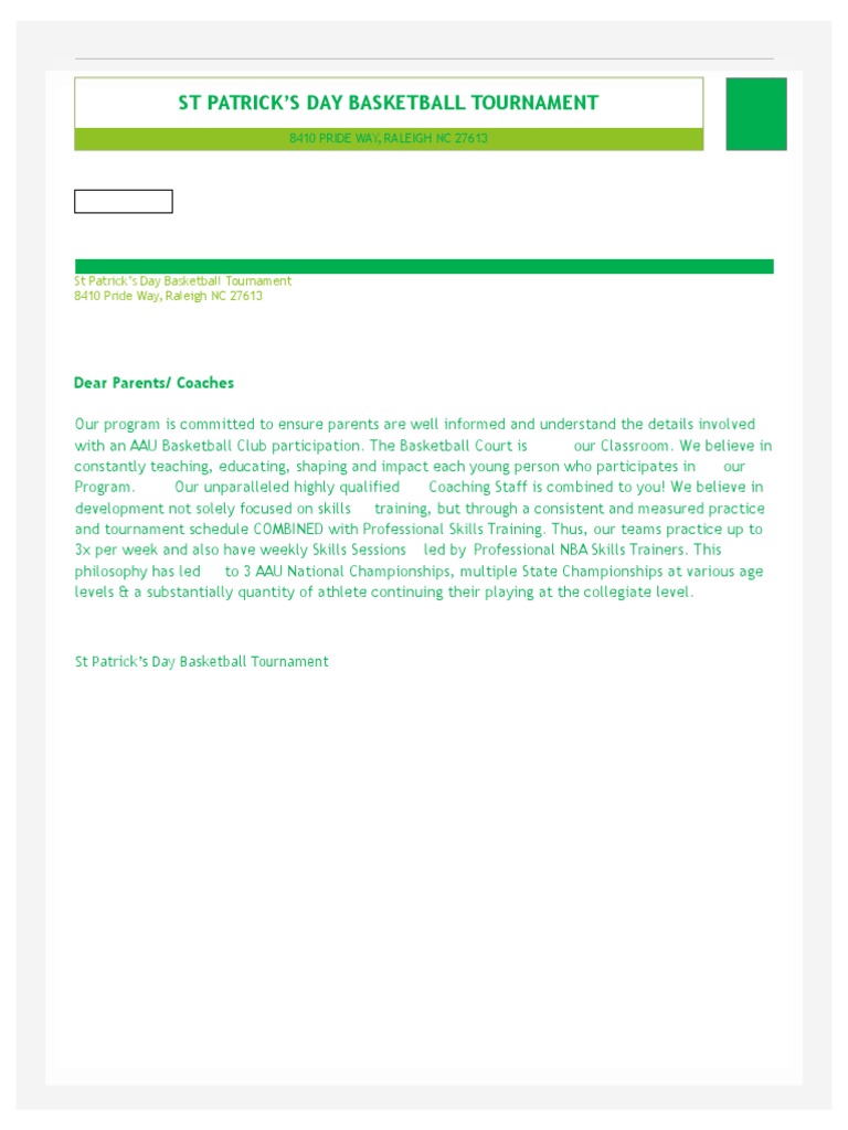 ST Patrick Letter | PDF