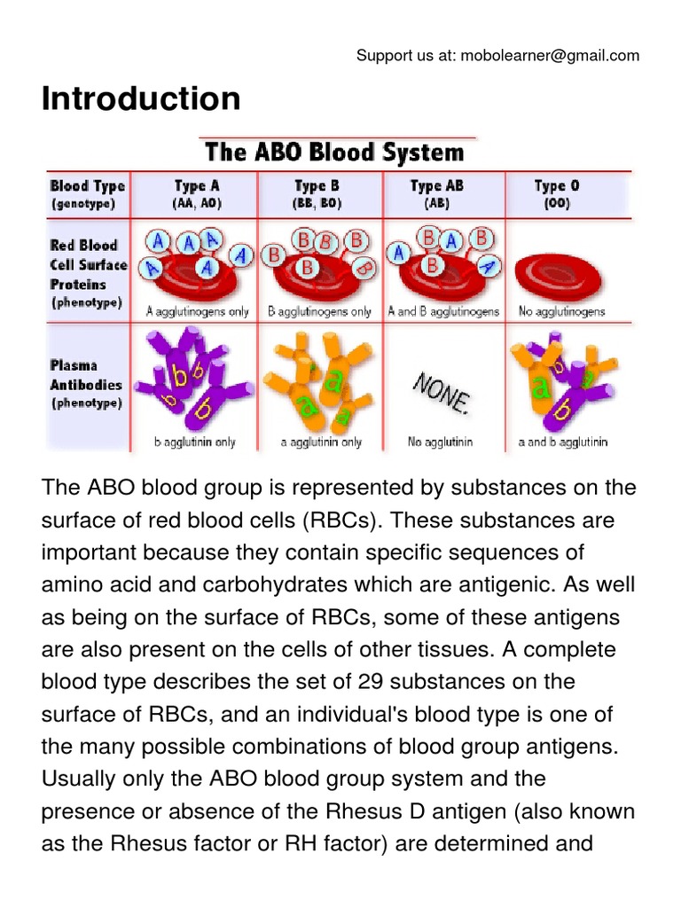Overview of ABO Blood Group System | PDF | Blood Type | Histology