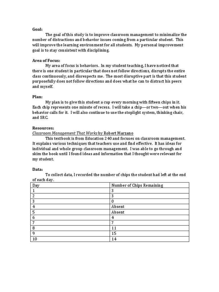 Self Study 3 Pdf Classroom Management Classroom