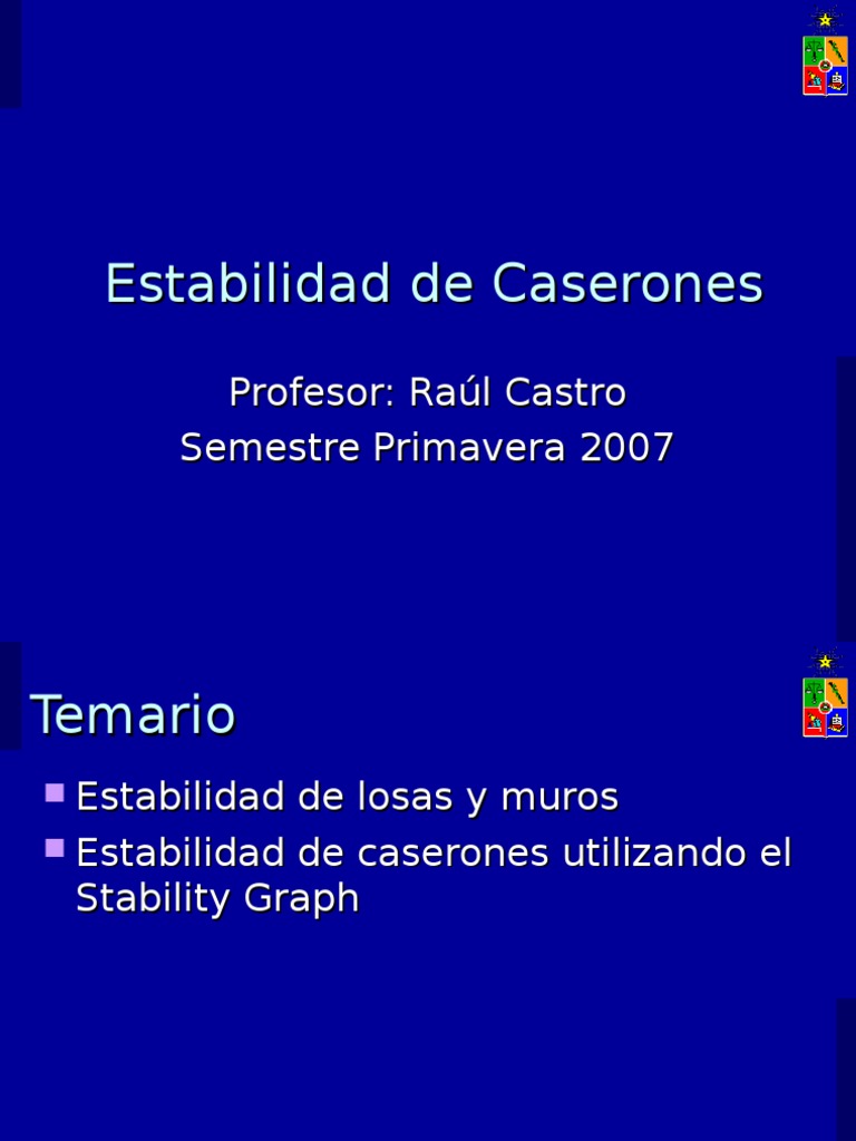 18-Estabilidad de Caserones | PDF | Ingeniero civil | Industrias