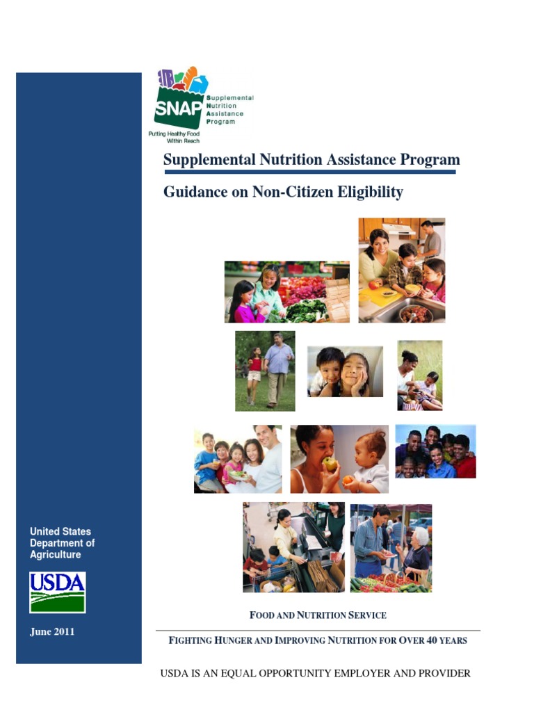 Non-Citizen Guidance 063011 | PDF | Supplemental Nutrition Assistance ...