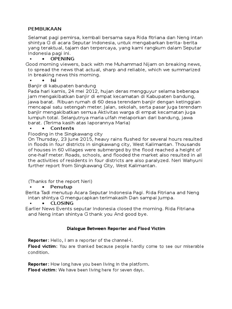 Flood Victim Interview | PDF | Weather Events | Bodies Of Water