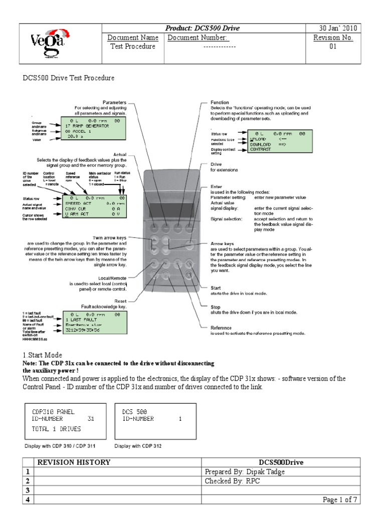 Dcs 500 Procedure | PDF | Parameter (Computer Programming) | Electronic Engineering