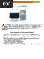 Mga Bahagi NG Kompyuter | PDF