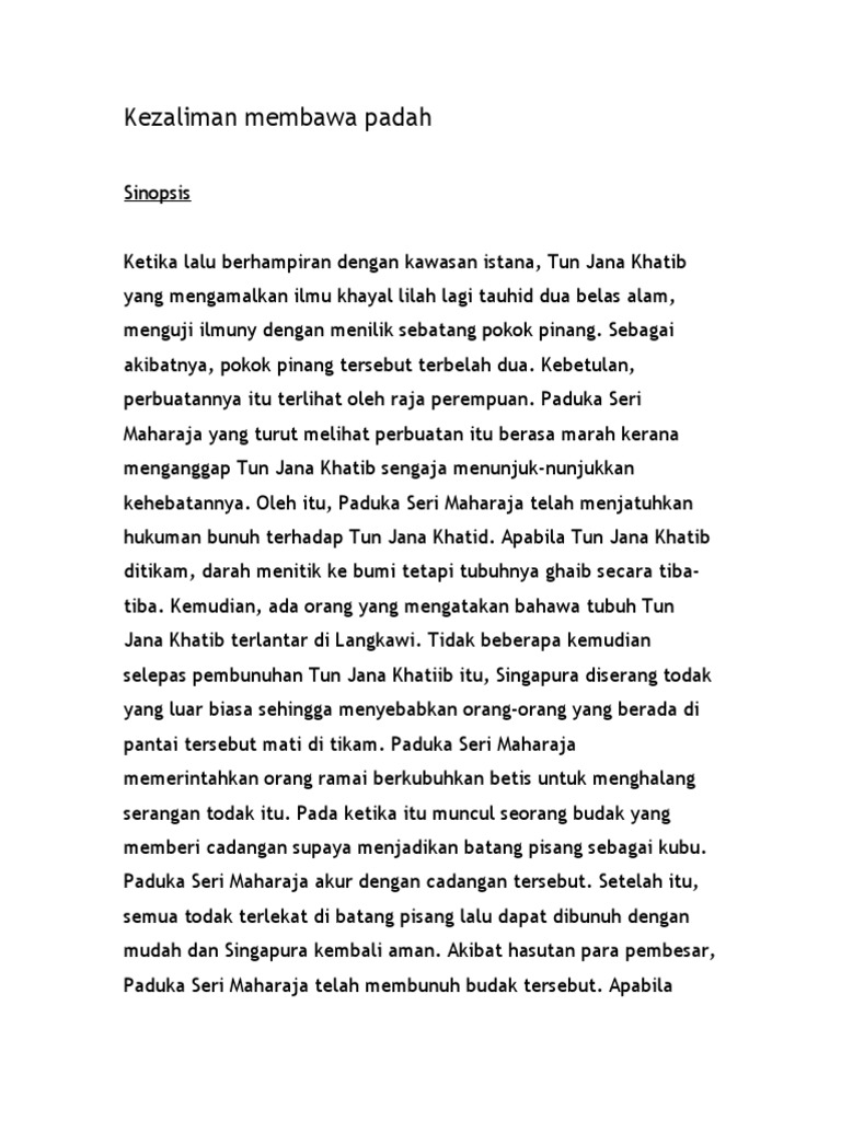 Kupasan Dan Kajian Teks Prosa Traditional | PDF