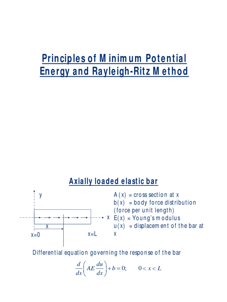 Lecture 02 Energy-Rayleigh-Ritz 2015 | PDF | Finite Element Method ...