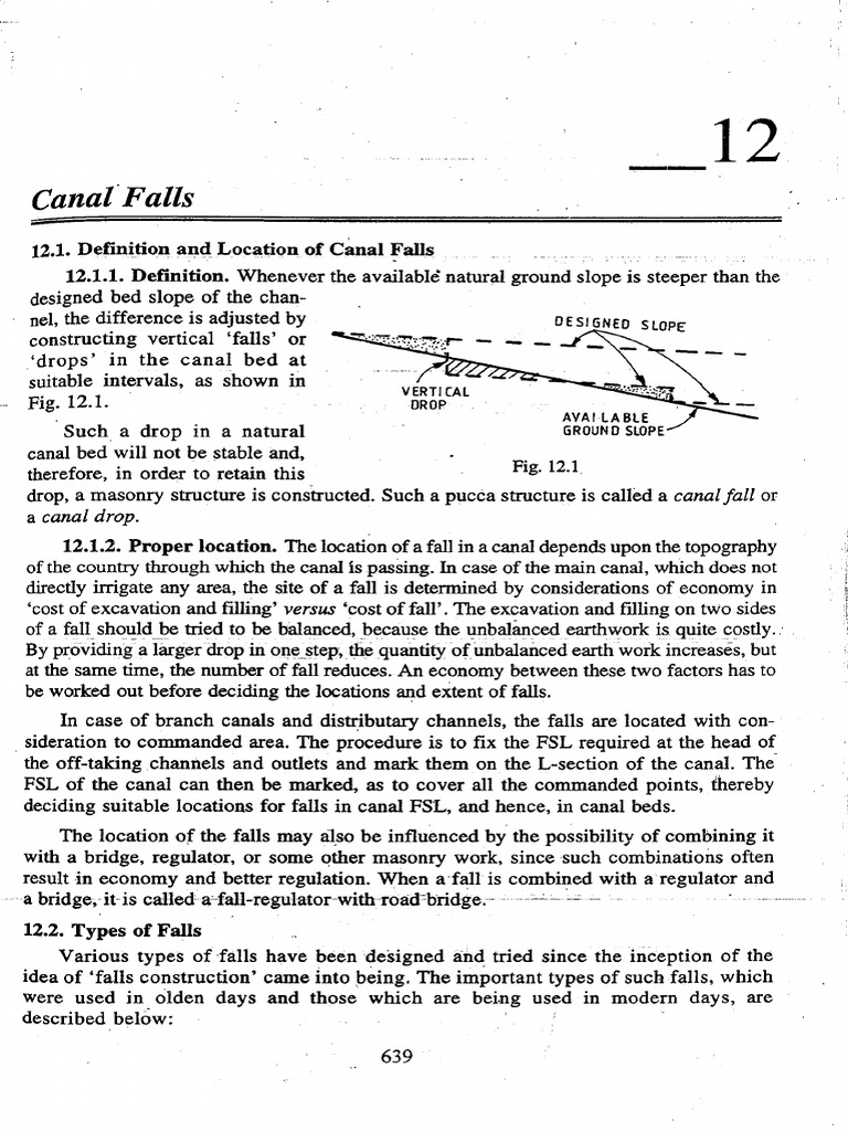 Canal Falls | PDF | Civil Engineering | Nature