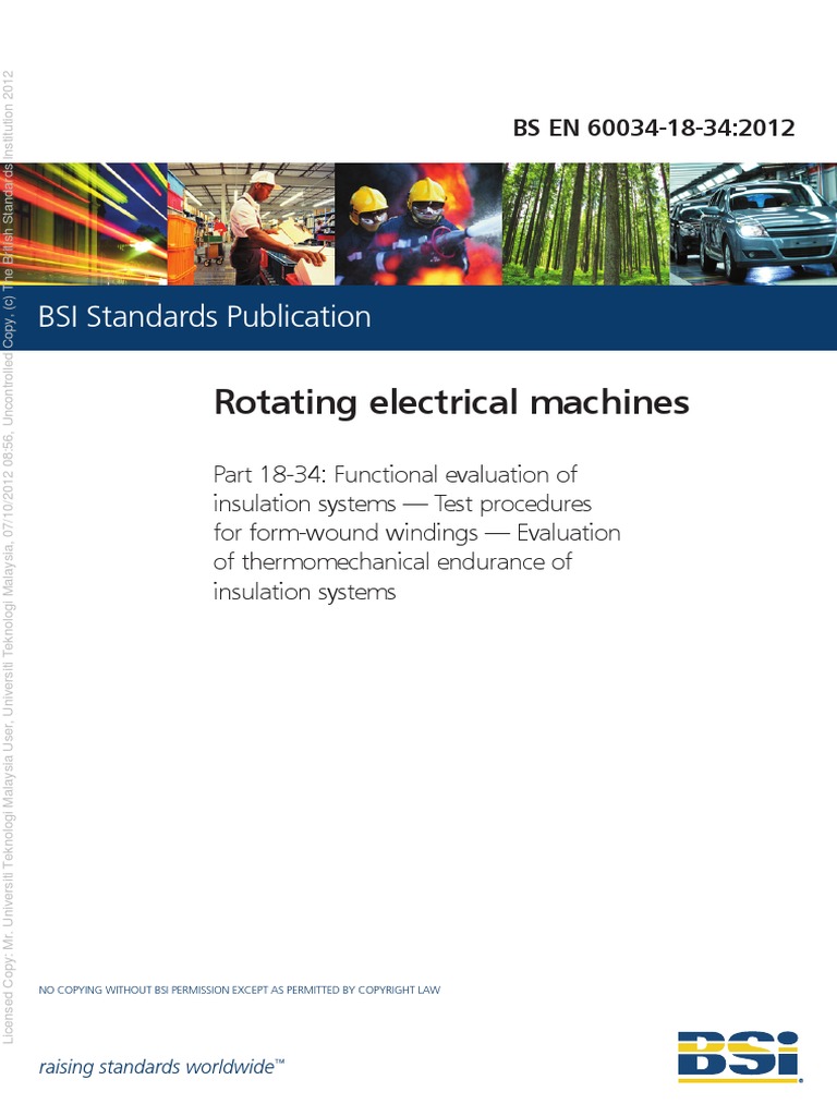 BS en 60034-18!34!2012-08 - Rotating Electrical Machines | PDF ...