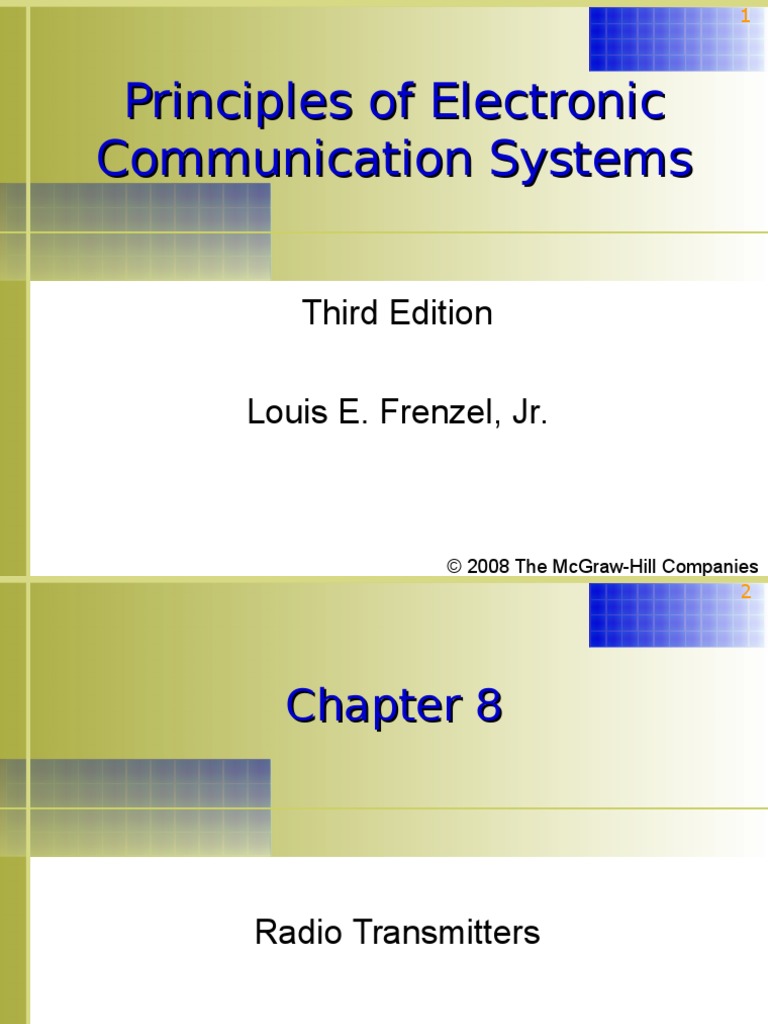Chapter 08 | PDF | Amplifier | Transmitter