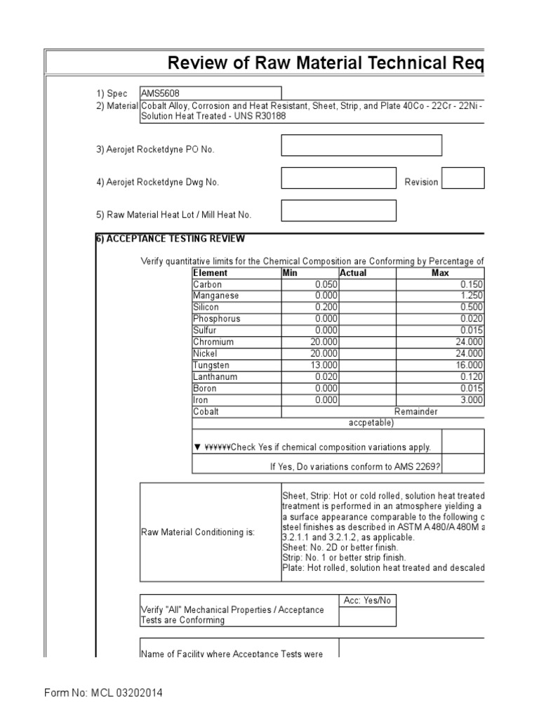 Ams 5608 | PDF | Structural Steel | Specification (Technical Standard)
