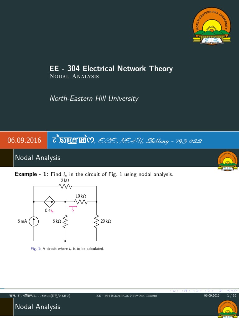 Nodal Analysis | PDF | Network Analysis (Electrical Circuits) | Electrical Network