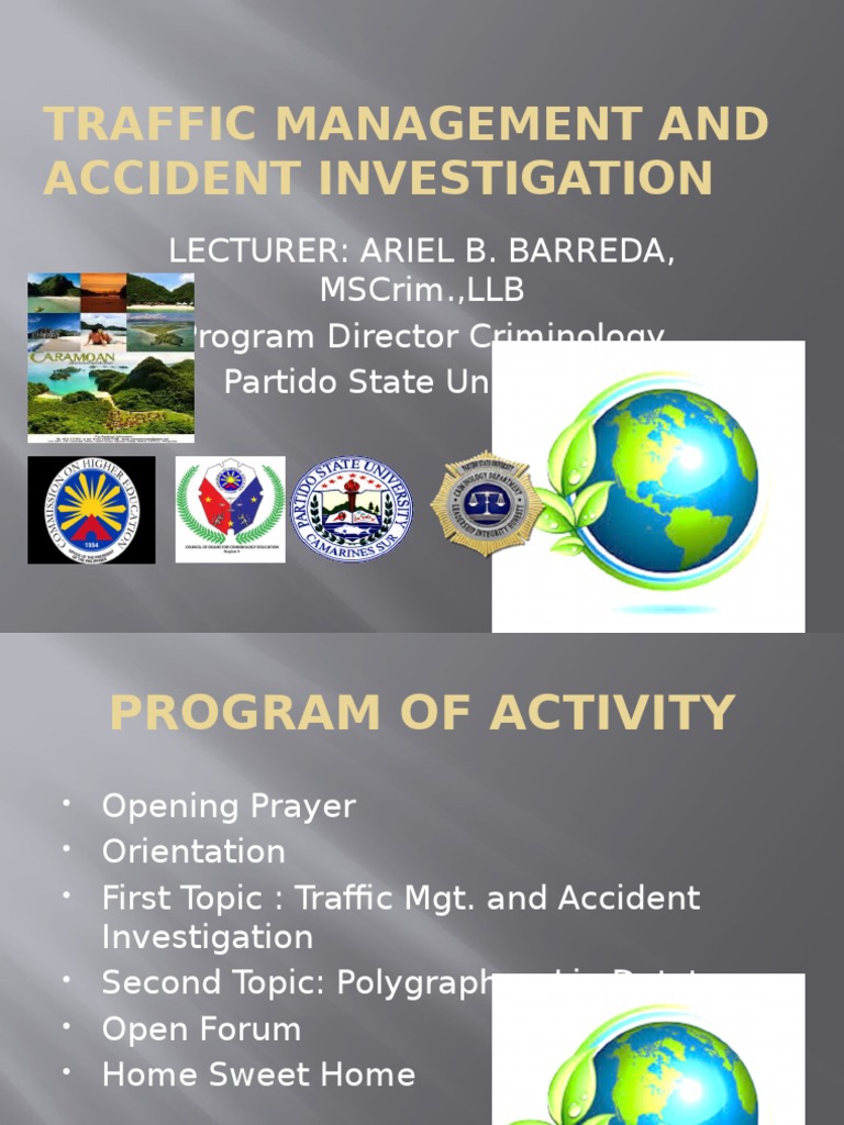 Traffic Management & Accident Investigation | PDF | Traffic | Traffic ...