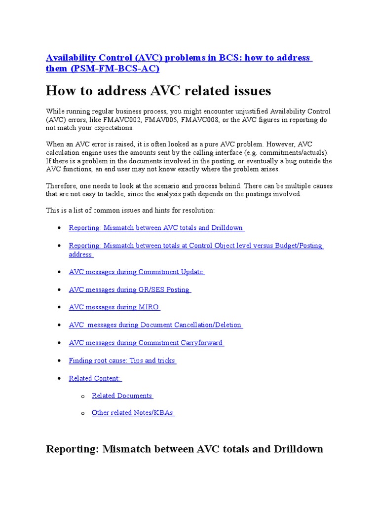 AVC Control Problems in BCS | PDF | Database Transaction | Databases