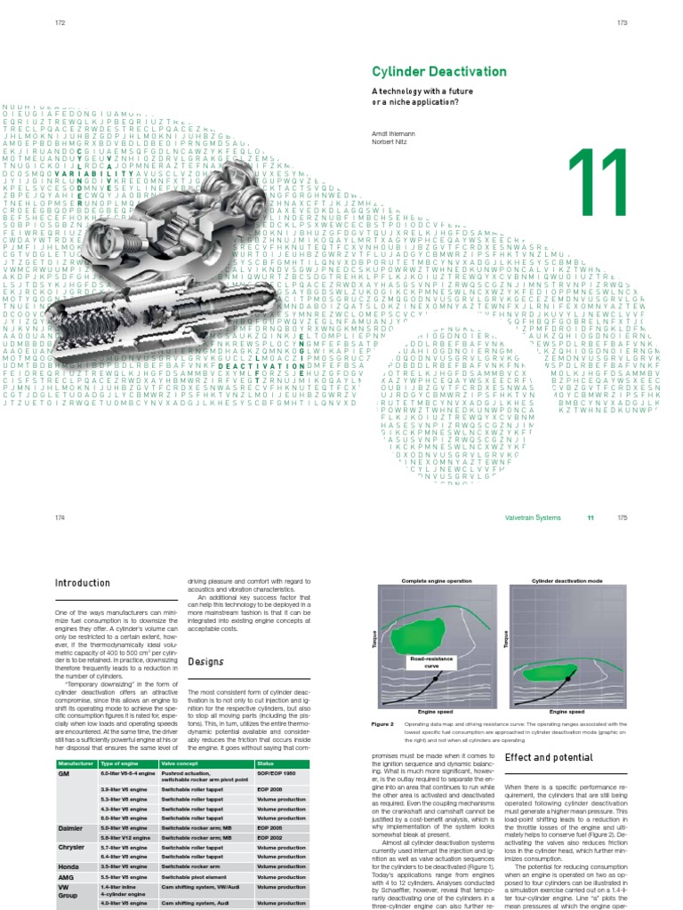Cylinder Deactivation | PDF | Engines | Cylinder (Engine)