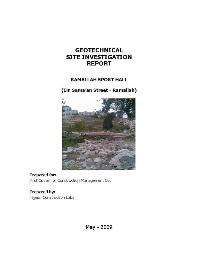 Site Investigation Report 1 PDF | PDF | Geotechnical Engineering ...