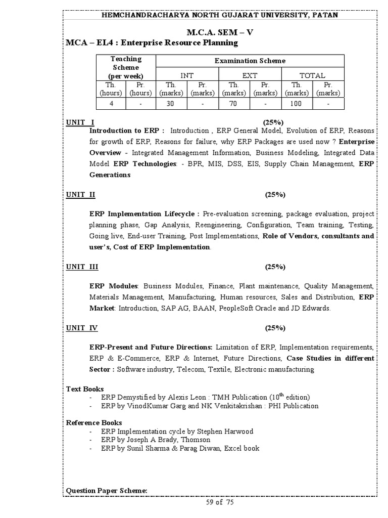 Mca54 55 E4 | PDF | Enterprise Resource Planning | Business Software