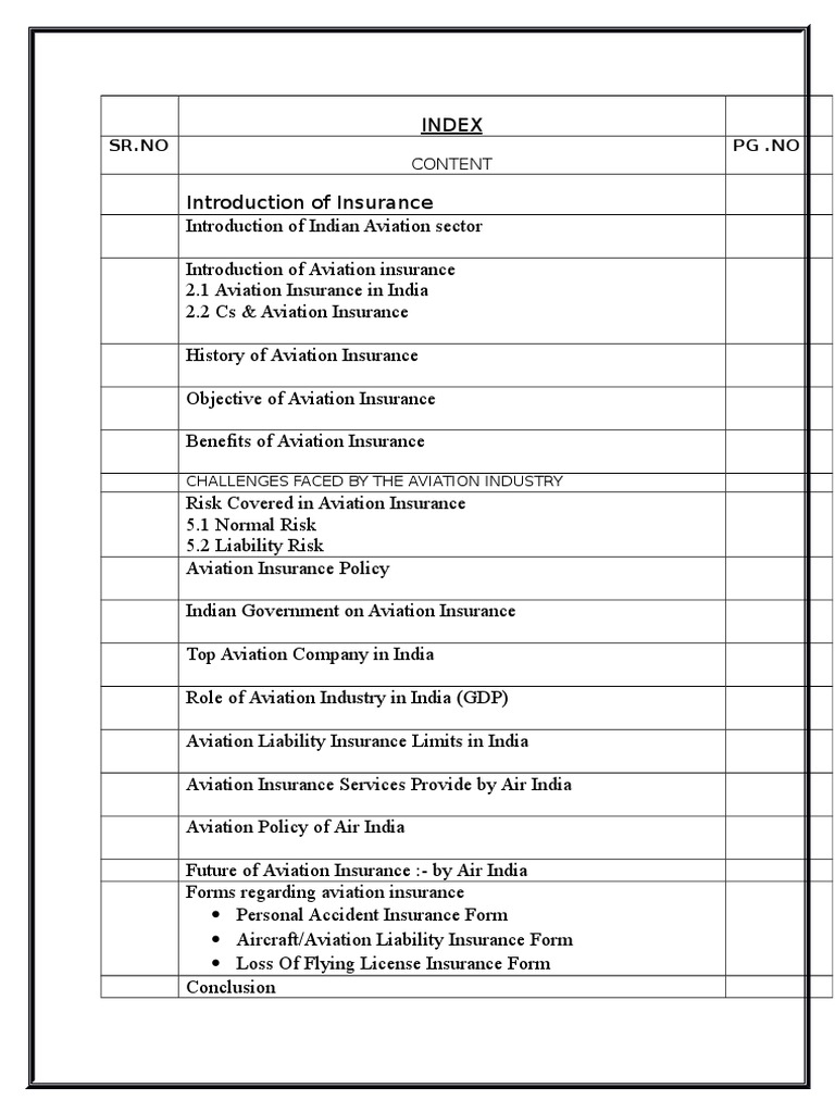 Aviation Insurance Download Free Pdf Insurance Airlines