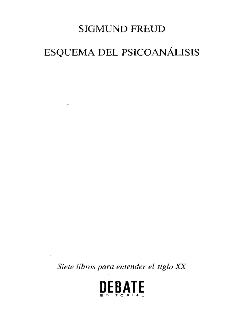 S. Freud Esquema Del Psicoanalisis | PDF | Libido | Mente inconsciente