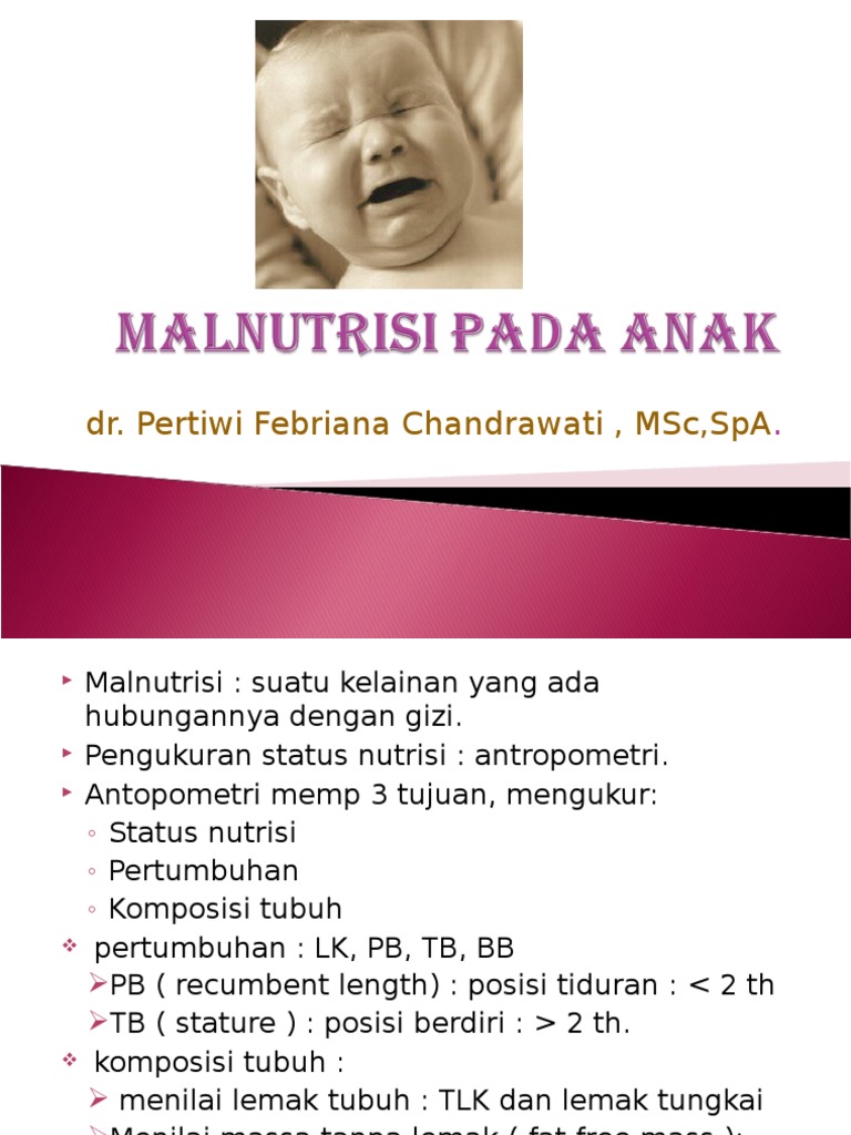 Malnutrisi Pada Anak | PDF
