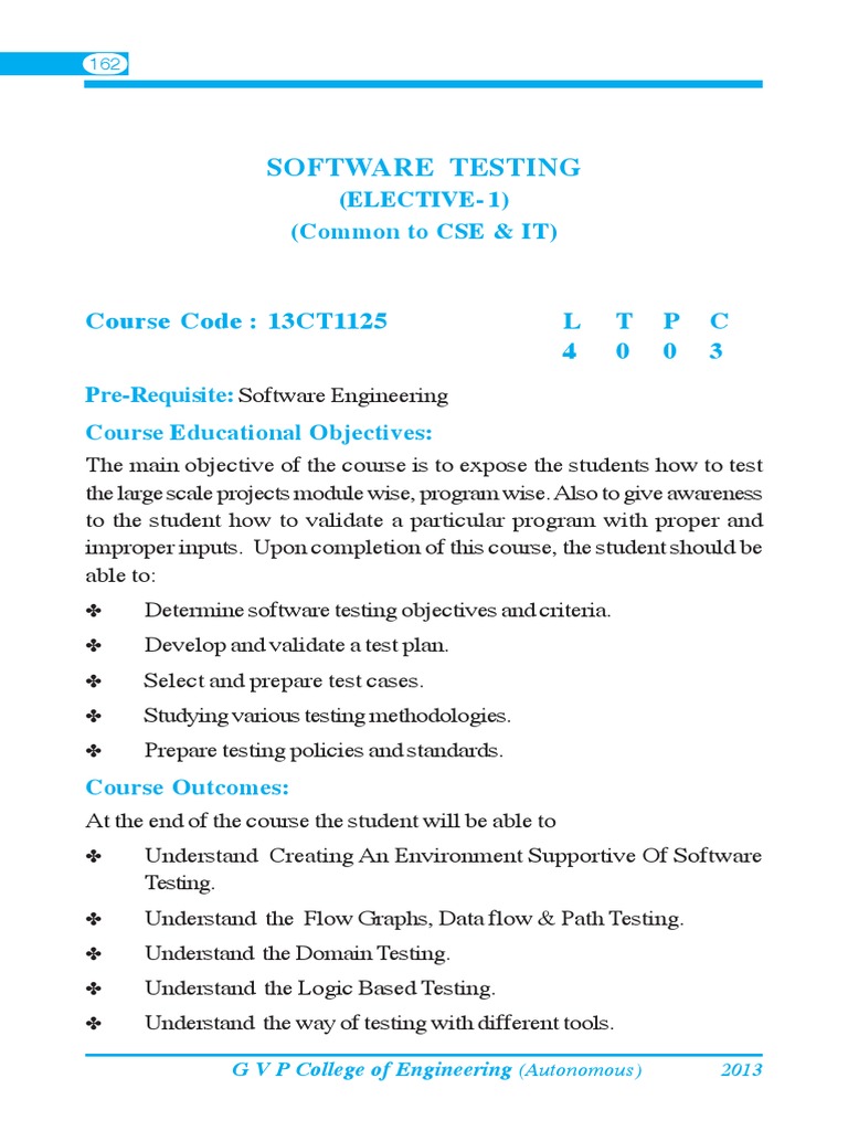 Software Testing | PDF | Software Testing | Software