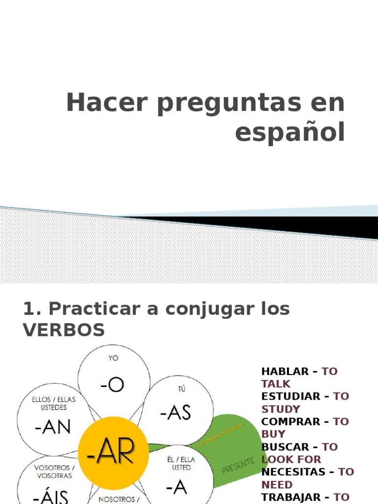 Estructura de preguntas en español | PDF | Crecimiento personal y ...