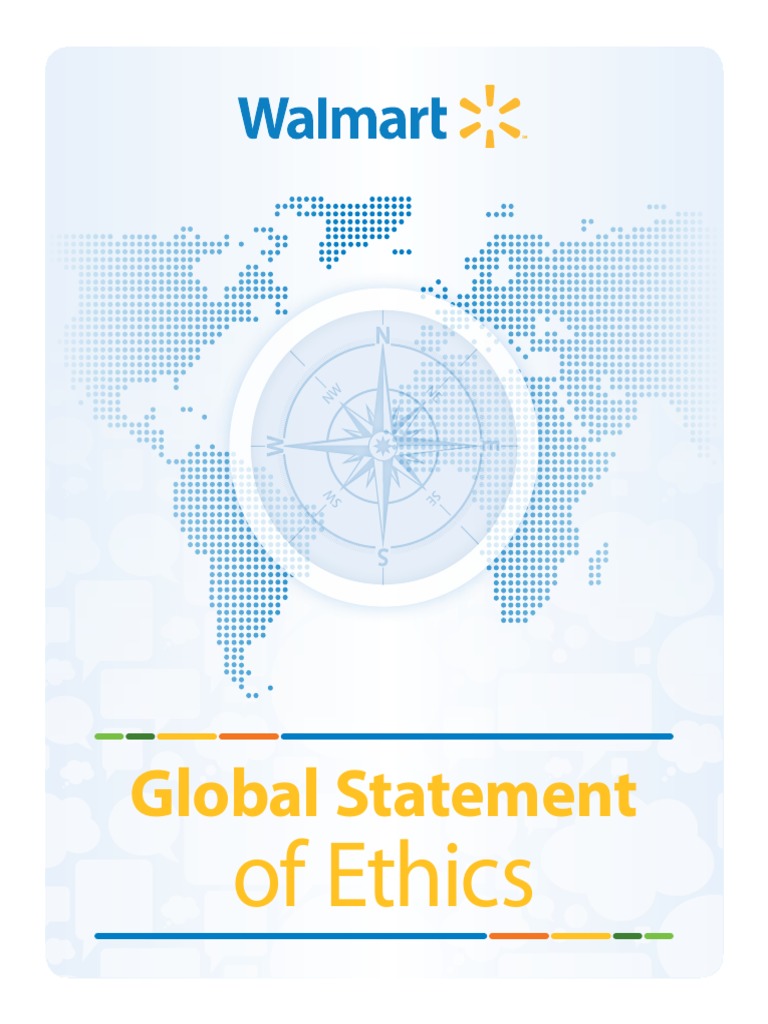 WalMart Global Ethics Statement PDF | PDF | Walmart | Confidentiality
