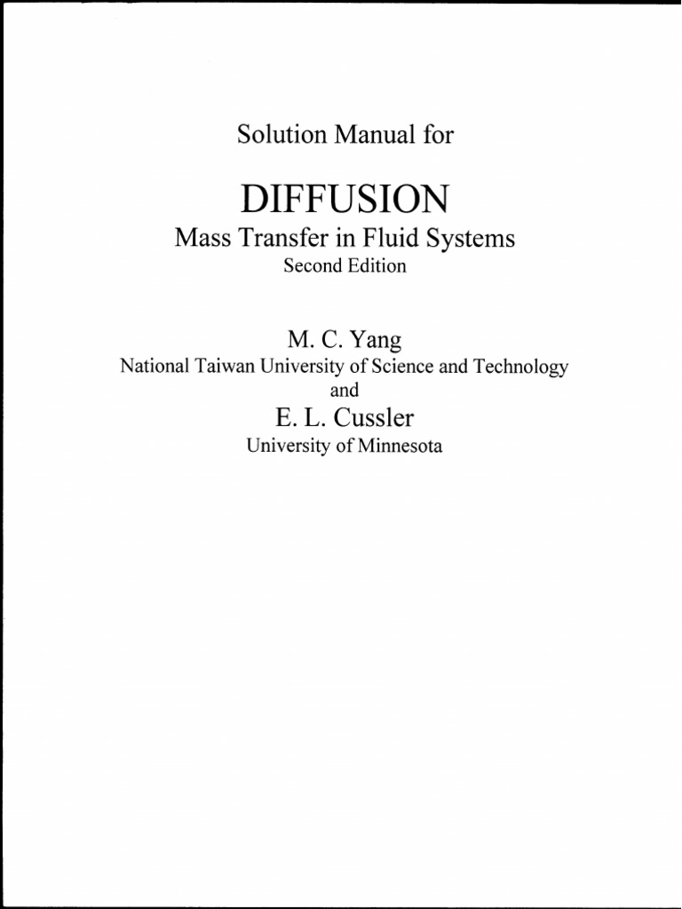 Diffusion 2nd Ed | PDF