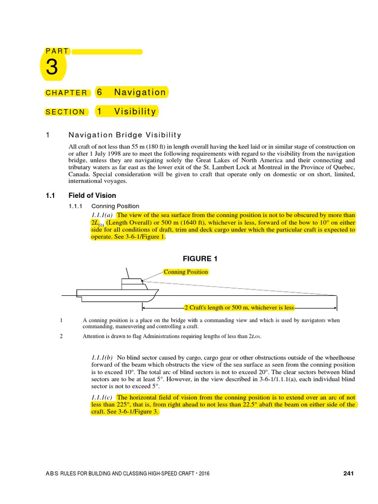 ABS - HSC - Navigation Bridge Visibility | Ships | Navigation