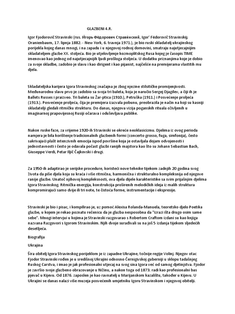 Glazbeni 4 PDF | PDF