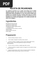 Historia Del Patache | PDF | Cocina | Cocina occidental