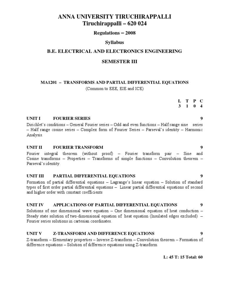 R 2008 Eee Syllabus | PDF | Modulation | Frequency Modulation
