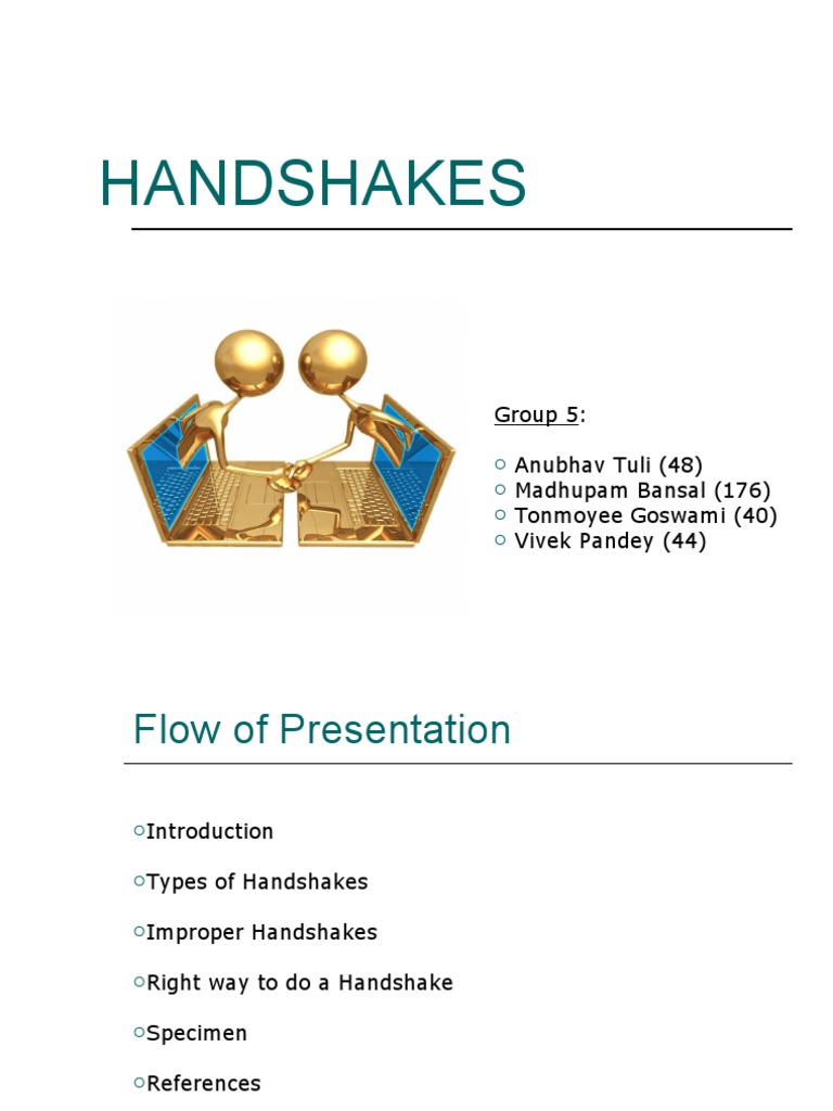 Handshakes | PDF | Nonverbal Communication | Hand