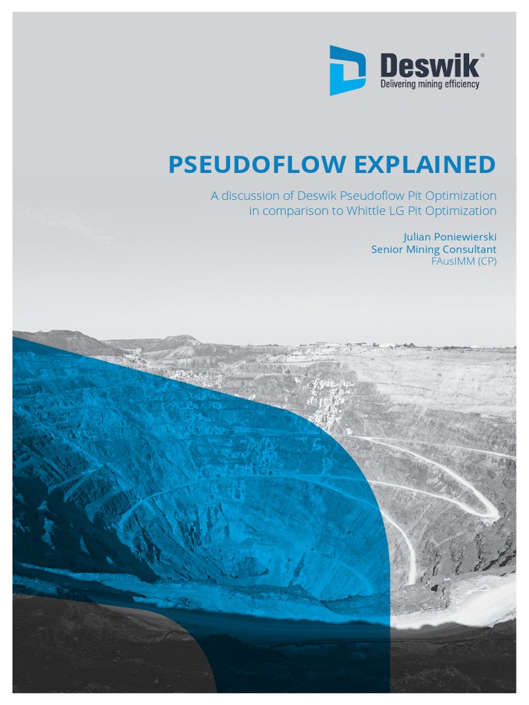 Deswik White Paper Pseudoflow Explained | PDF | Mathematical Optimization | Algorithms