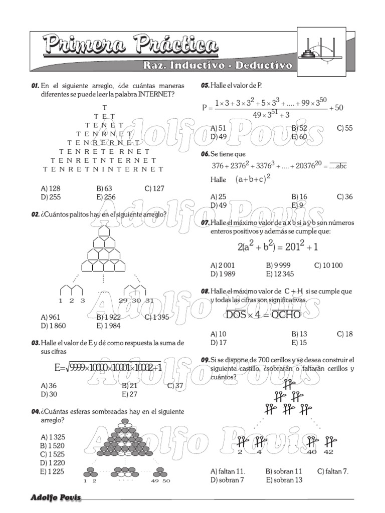 02.razonamiento Inductivo-Deductivo PDF | PDF