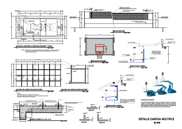 Detalle Cancha de Uso Multiple | Deportes | Deportes atléticos