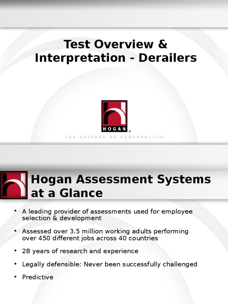 Hogan Interpretation Slides Eli Zelkha | PDF | Leadership | Systems ...