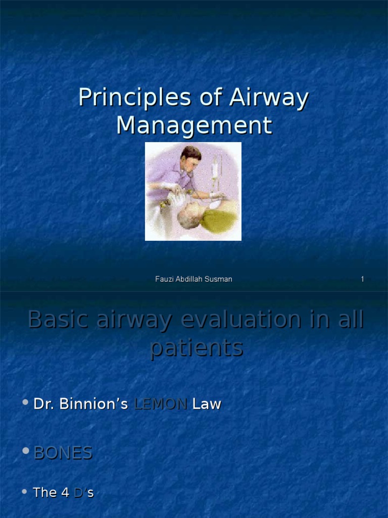Principles of Airway Management | PDF | Medical Specialties | Medicine