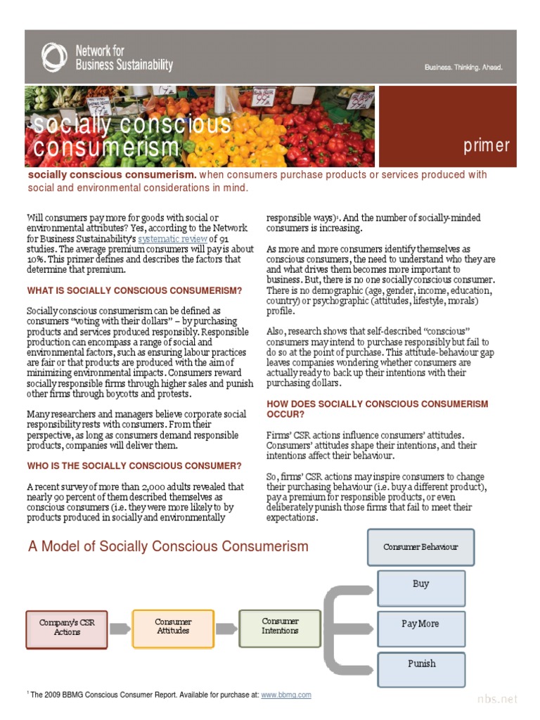 NBS Consumerism Primer | PDF | Corporate Social Responsibility ...