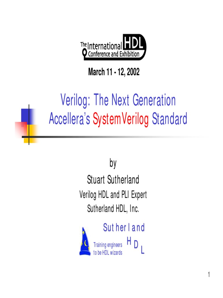 2002 HDLCon Presentation SystemVerilog | PDF | Control Flow | Data Type