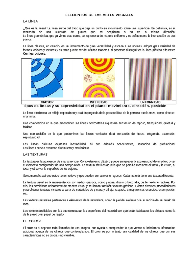 Elementos de Las Artes Visuales | Composición (artes visuales) | Dibujo