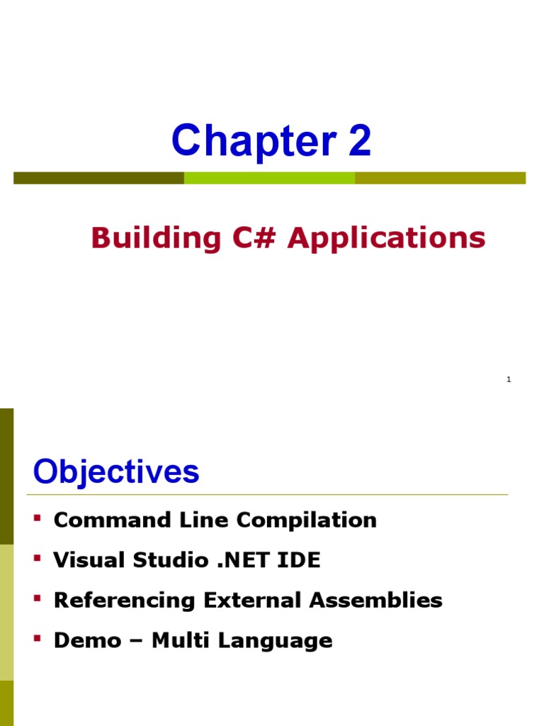 2.C# Applications | PDF | Command Line Interface | C Sharp (Programming Language)