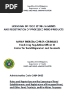 Certificate of Product Registration (CPR) Requirements For Medium and ...