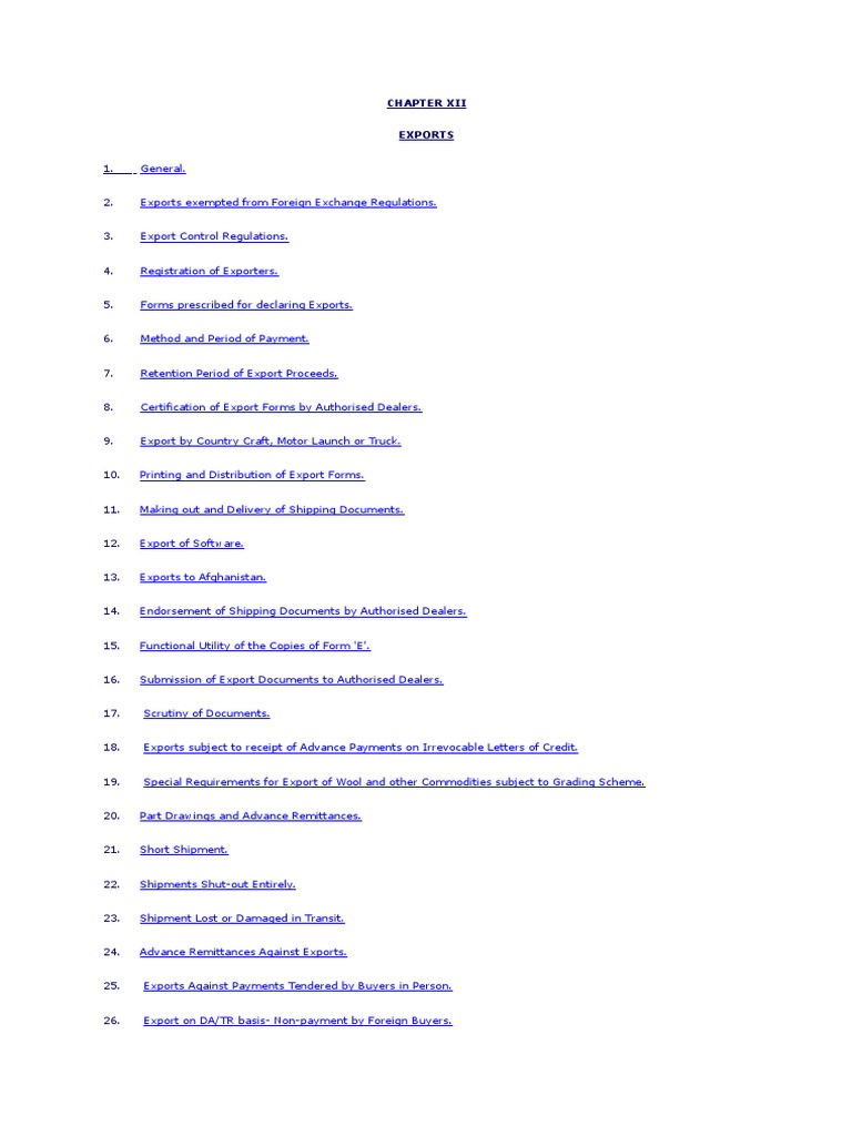 FE Manual - Chapter 12 | PDF | Letter Of Credit | Invoice