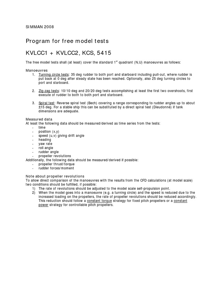 Free Model Test Program | PDF