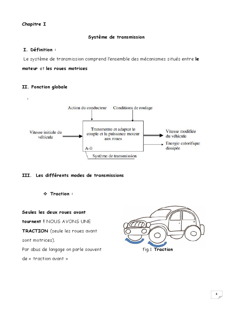 Systéme de Transmission | PDF