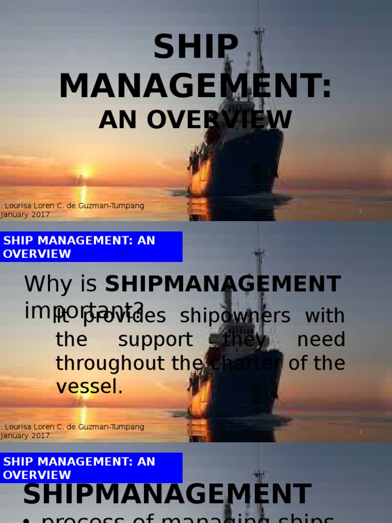 Ship Management 1 | PDF | Audit | Occupational Safety And Health