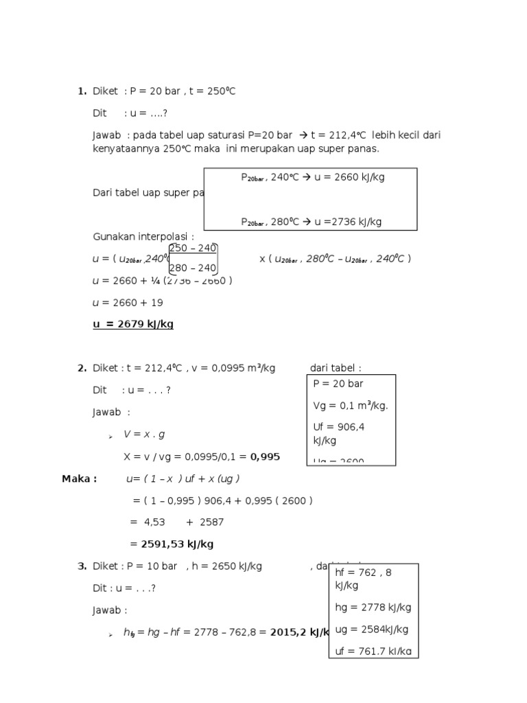 Contoh Soal Termodinamika | PDF